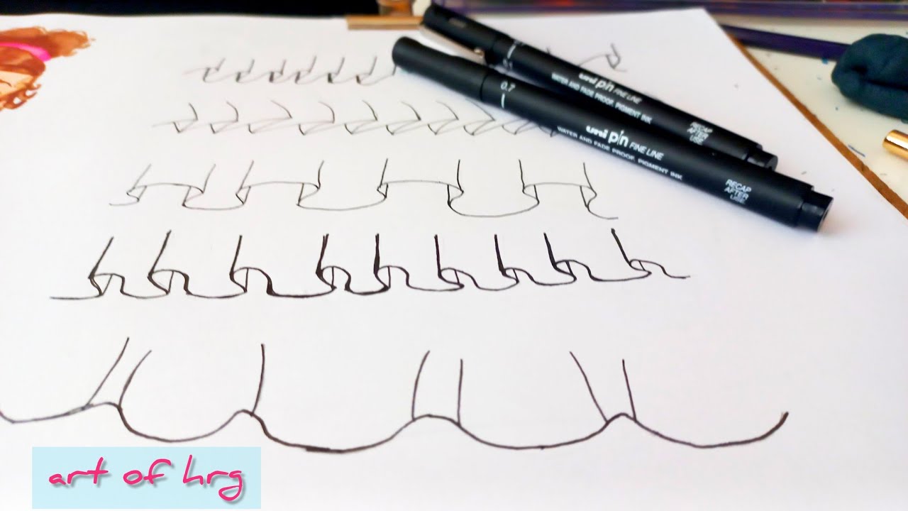 How to Draw Clothes Fabric Pattern with Easy Way - YouTube