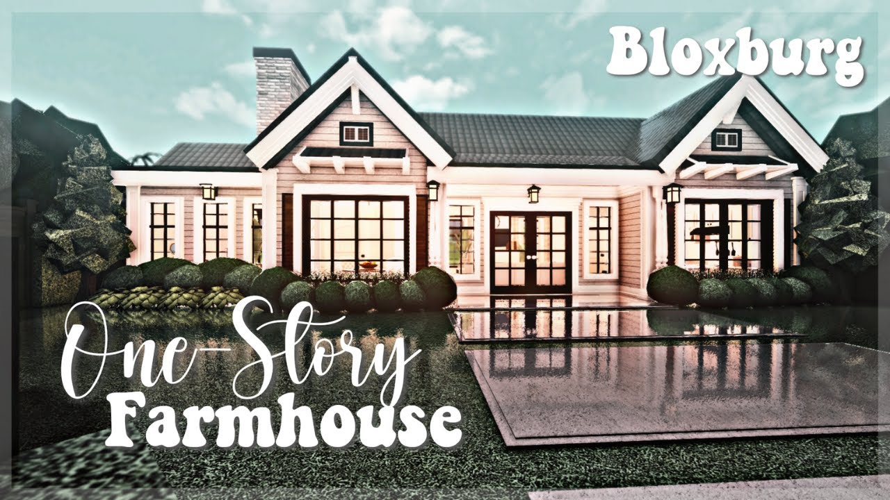 Roblox Bloxburg - One-Story Roleplay Farmhouse - Minami Oroi - YouTube