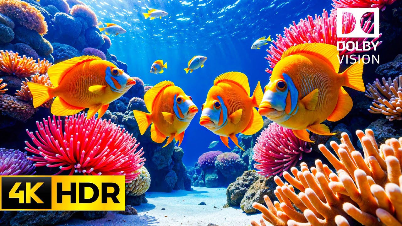 Coral Whispers 4K Ultra HD | Relaxing Ocean Rhythms and Colors - YouTube