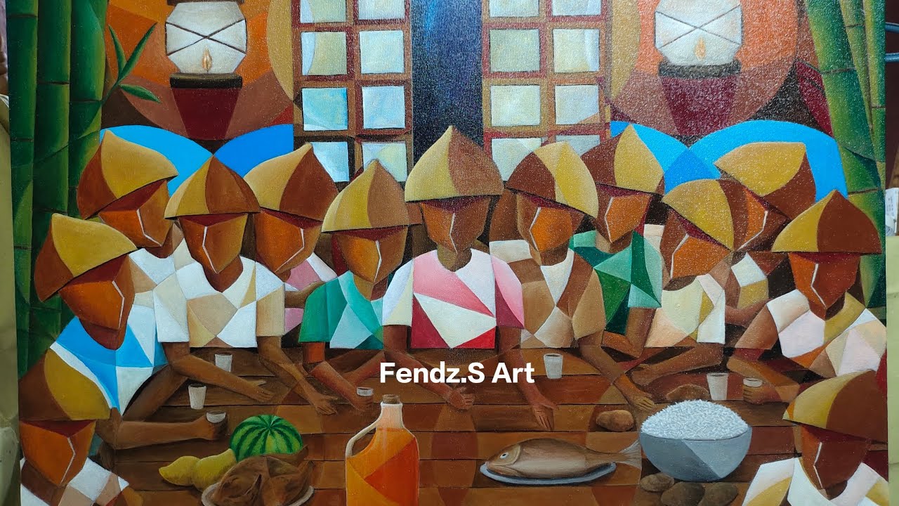 Acrylic Painting | Farmers Painting in Cubism | Cubism Art Style ...