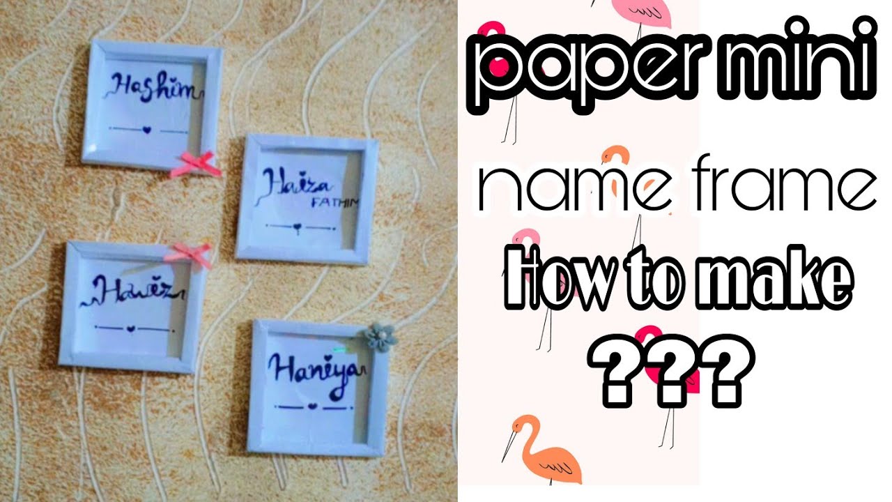 #paper craft#mini paper frame#wall decor# Diy paper craft|mini paper ...
