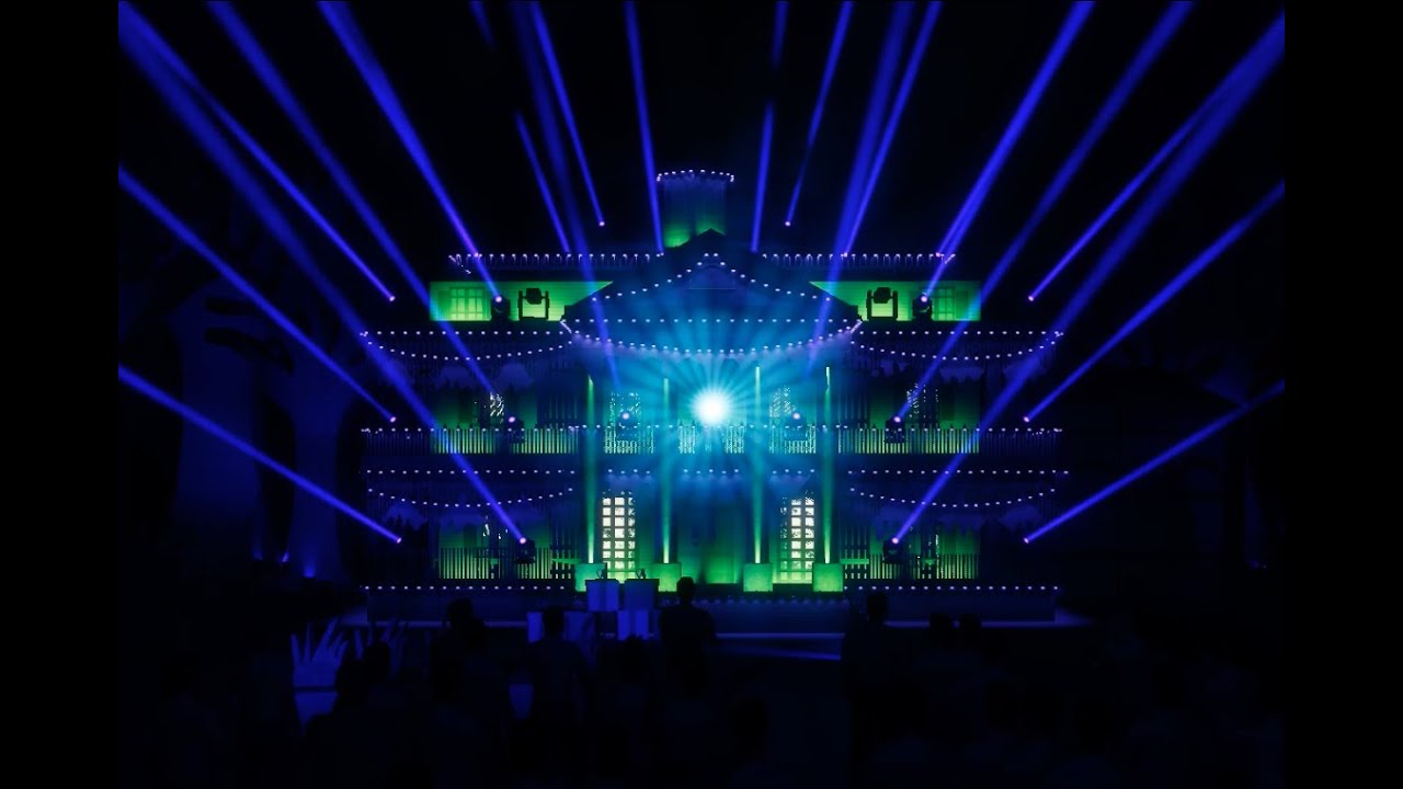 Amazing Christmas music light show - YouTube