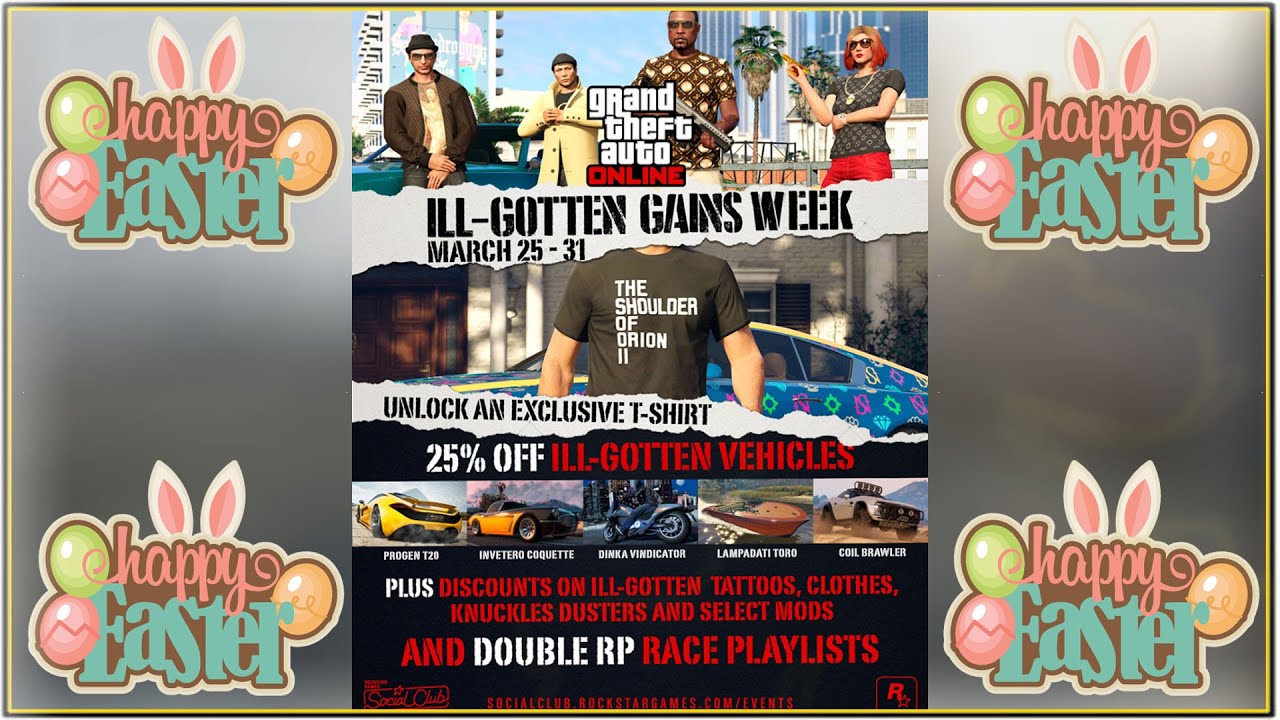 GTA 5 Online: *NEW* EASTER WEEKEND EVENT! *Discounts and More!* | (Ill ...