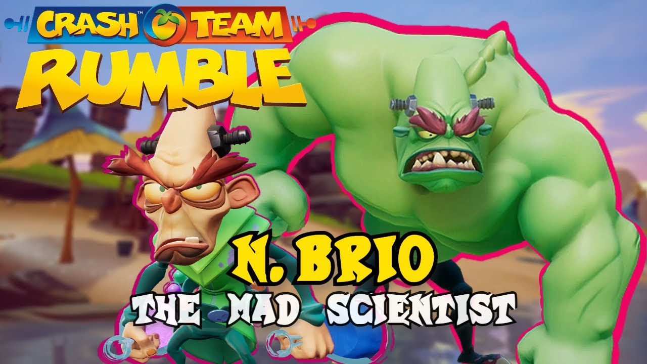 N. Brio The Mad Scientist! Crash Team Rumble - YouTube