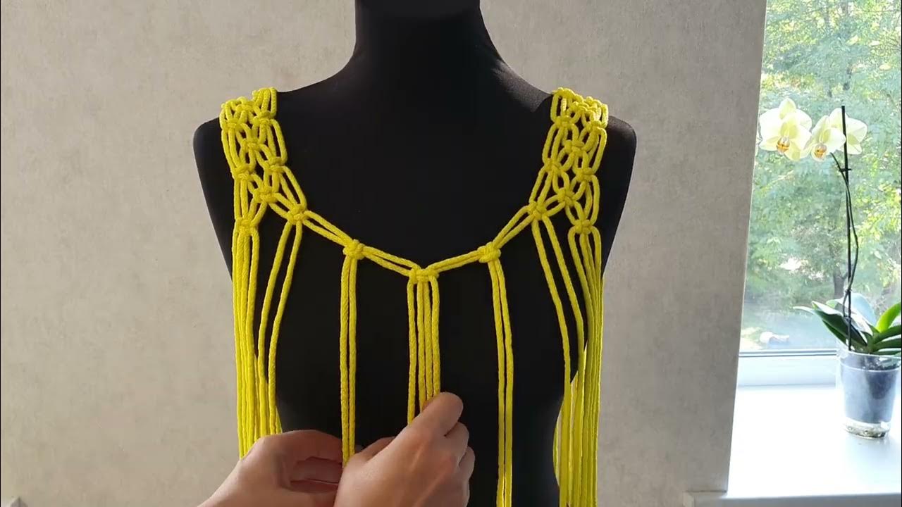 Macrame beach dress tutorial. Macrame dress diy. Платье макраме. Платье туника макраме своими ...