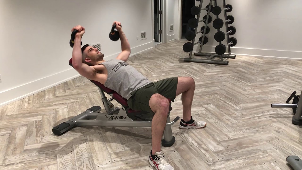 Kettlebell Incline Bench Press - YouTube