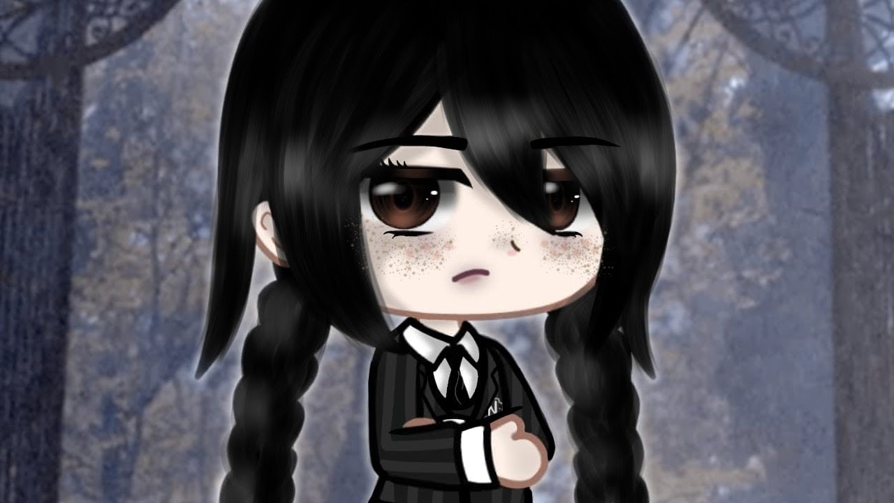 Hello Peggy 👹 • Wednesday Addams's past🖤 //Gacha Club meme// full ...