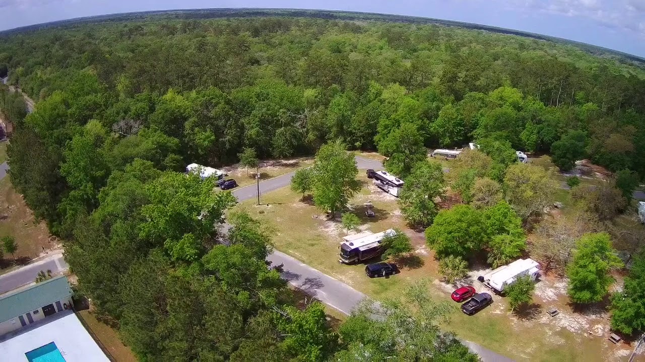 Aerial View of Hart Springs Campground - YouTube
