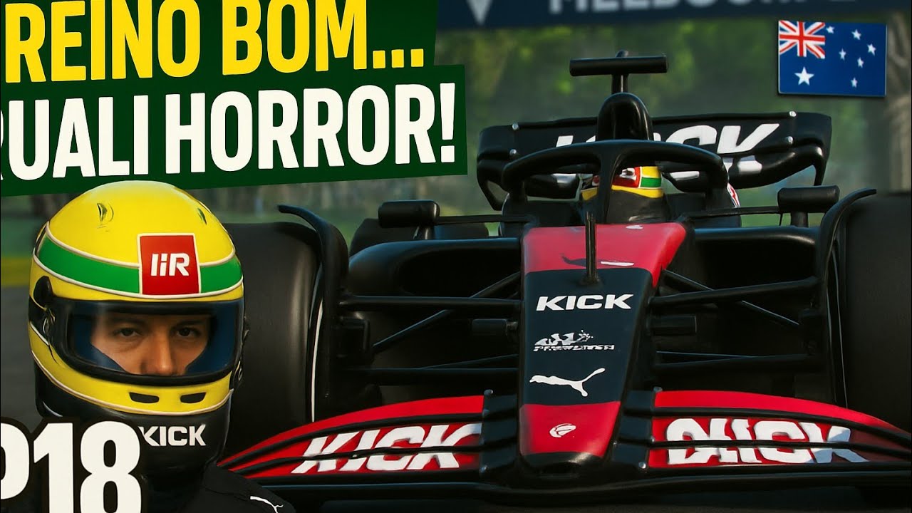 Modo Carreira F1#7 P18 Austrália! Largada incrível, disputa com Zou e primeiros pontos! - YouTube