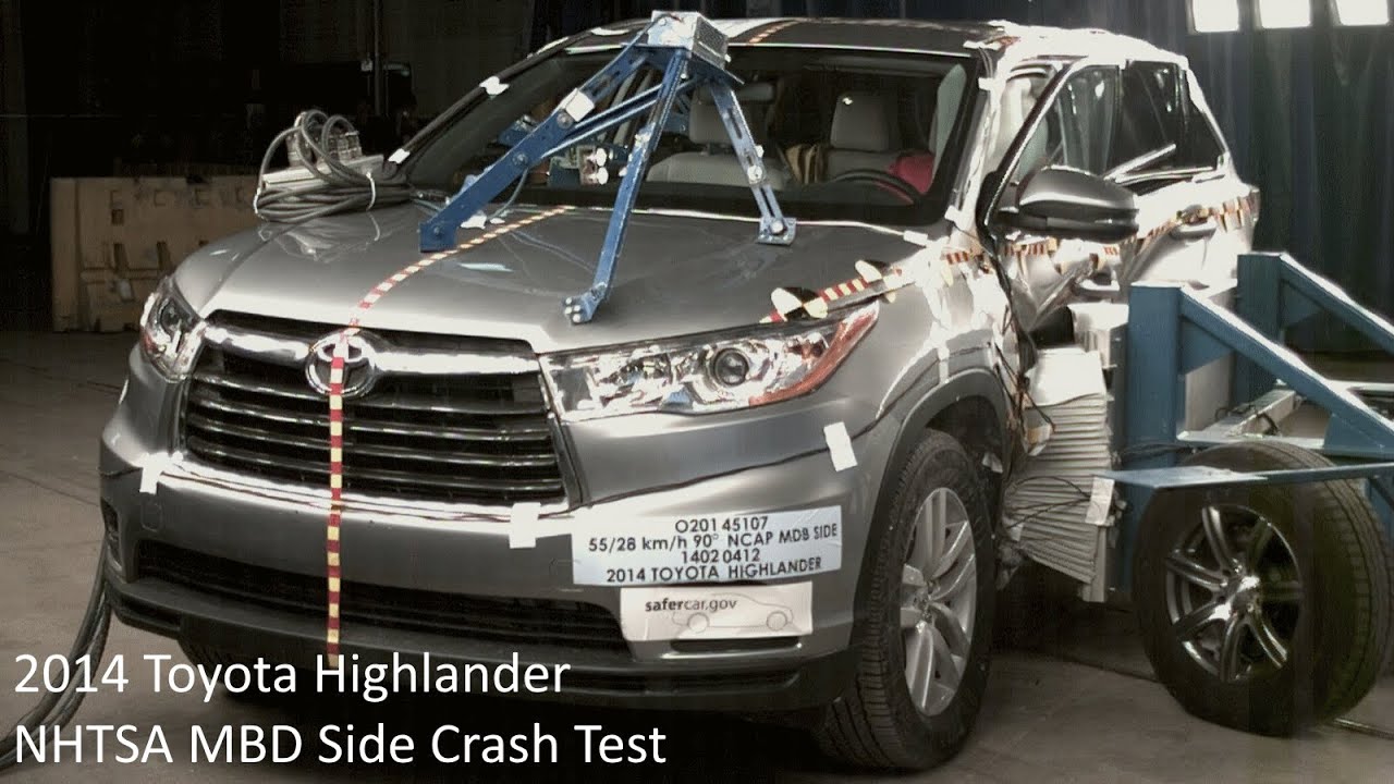 2014-2019 Toyota Highlander / Highlander Hybrid NHTSA MDB Side Crash ...
