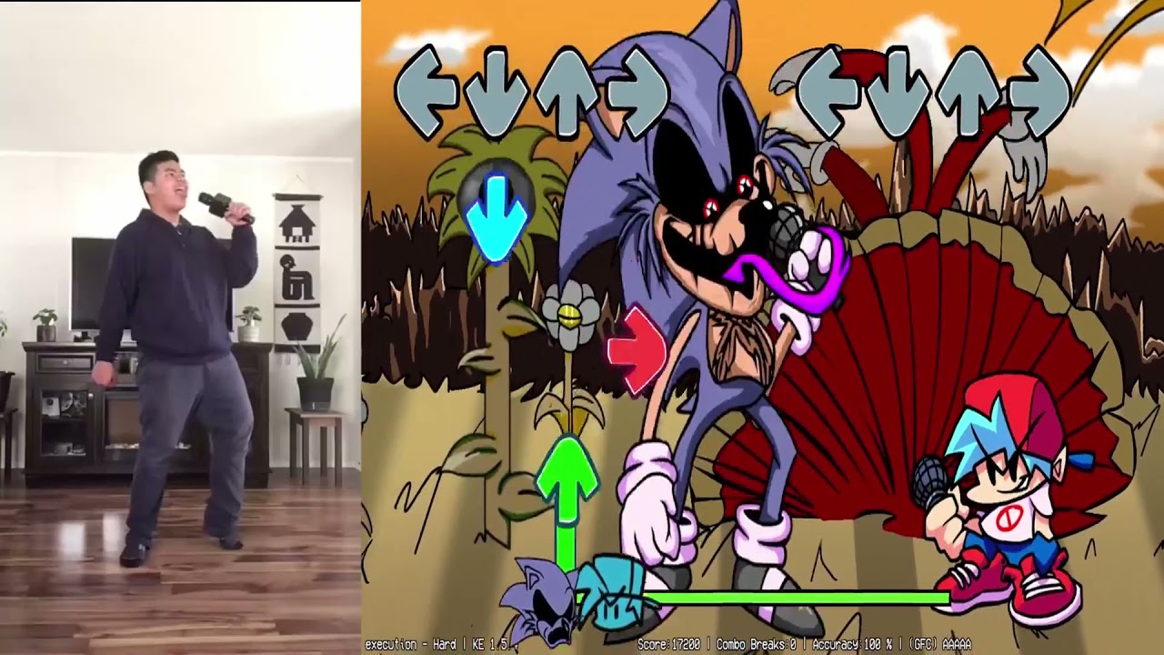 Friday Night Funkin' — Execution Sonic.exe In Real Life (FNF IRL) - YouTube