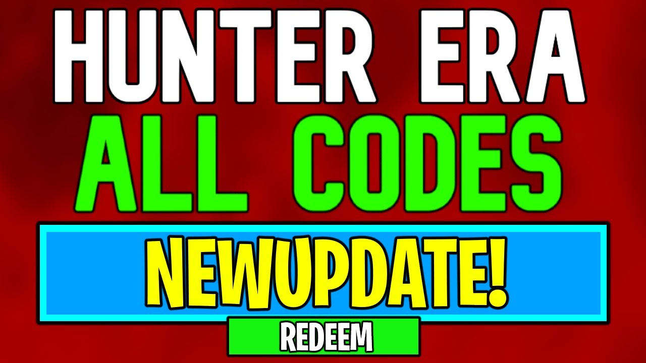 New Hunter Era Codes | Roblox Hunter Era Codes (July 2024) - YouTube