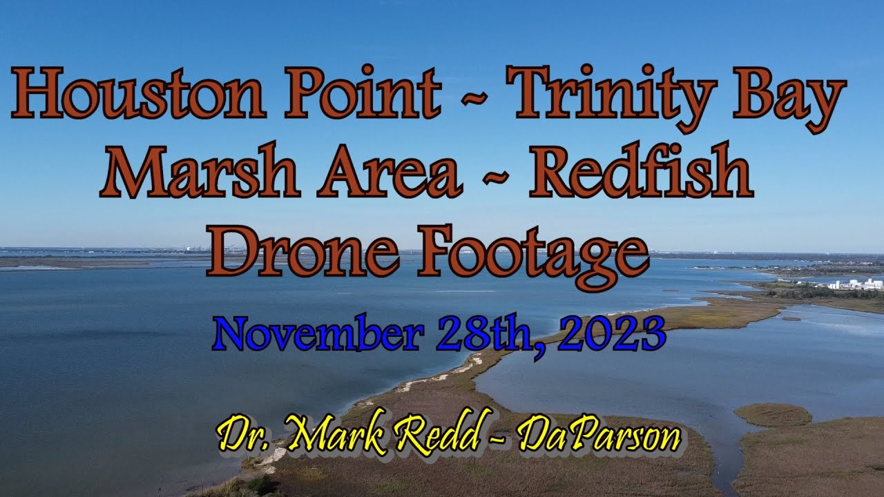 Trinity Bay - Houston Point - Shell Island Drone Footage - November ...