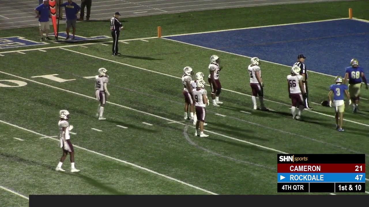 High School Football - Cameron Yoe Yoeman vs Rockdale Tigers - 10/20 ...