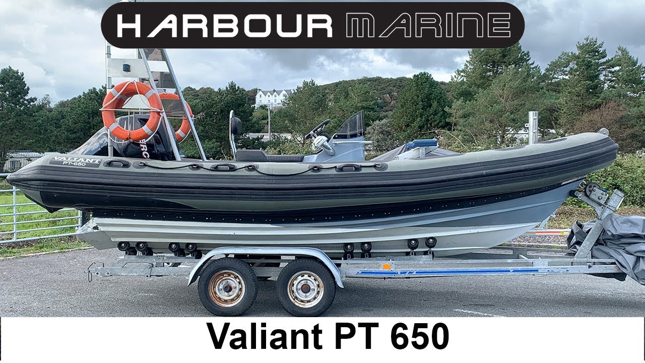 Valiant PT 650 RIB For Sale at Harbour Marine in Pwllheli - YouTube