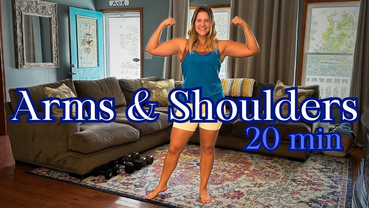 20 MIN Strong Arms - at home dumbbell upper body strength workout - YouTube