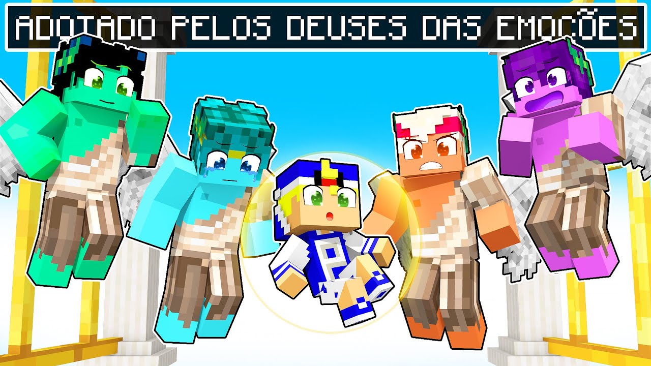 PAULINHU foi ADOTADO pelos DEUSES das EMOÇÕES no Minecraft - YouTube