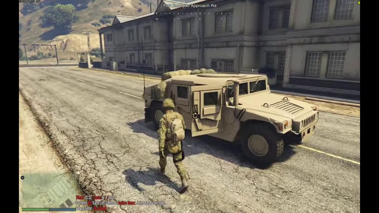 (WarZone RP) millitary roleplay fivem server - YouTube