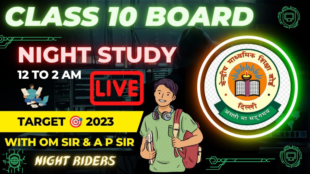NIGHT STUDY || CLASS 10 || CBSE || MATHS || SCIENCE || MENTI QUIZ ...