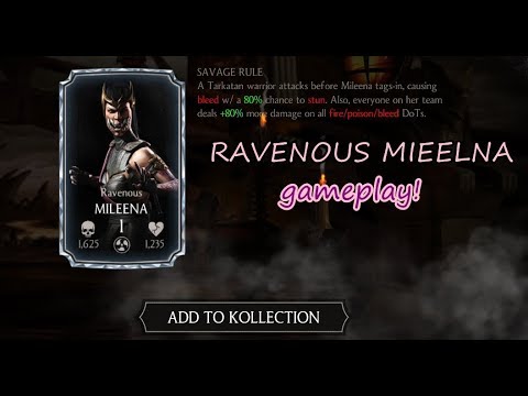 UNLOCKING RAVENOUS MILEENA! MKX Mobile Faction Wars! - YouTube