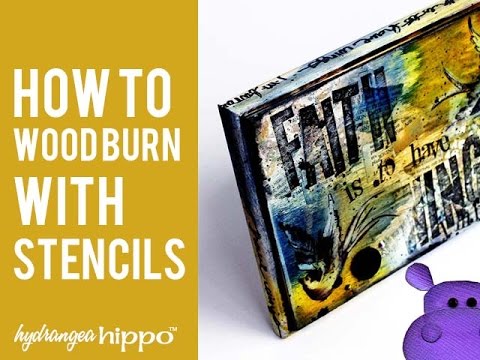 How to Wood Burn with Stencils 😮😍 - YouTube
