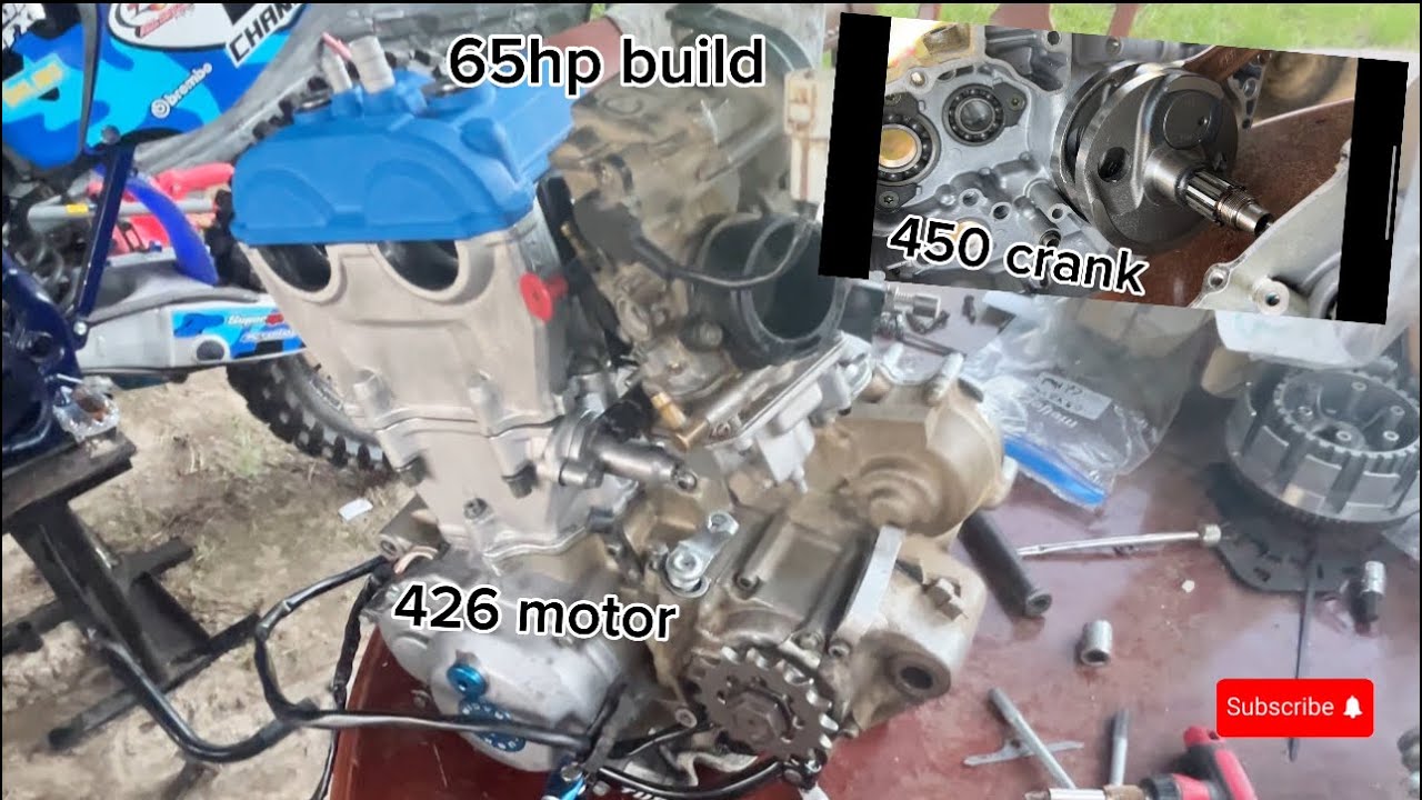 Worlds first yz426 with a yz450 crank - YouTube