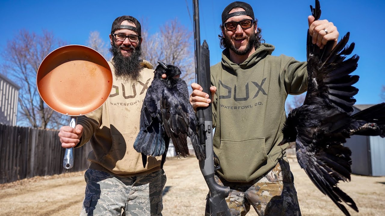 INTENSE 2 Man Crow Hunt!! (Catch Clean Cook) - YouTube