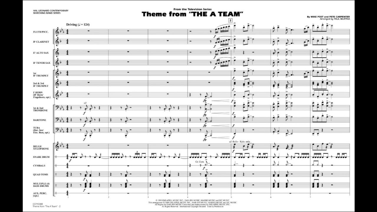 Theme from "The A Team" arranged by Paul Murtha - YouTube