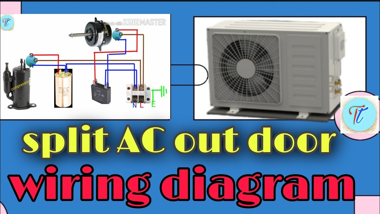 split AC out door wiring diagram full details - YouTube