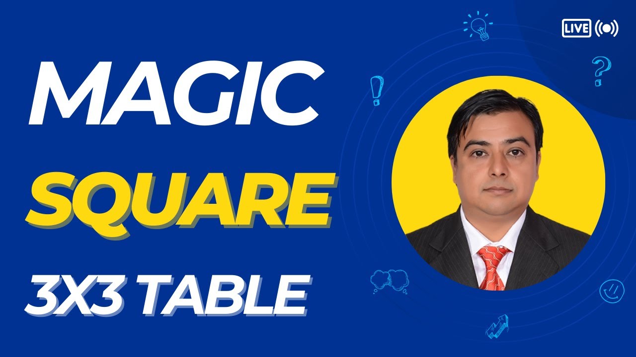 Magic Square 3x3 Magic Square Trick Logical Reasoning Mental magic-square-3x3-magic-square-trick-logical-reasoning-mental