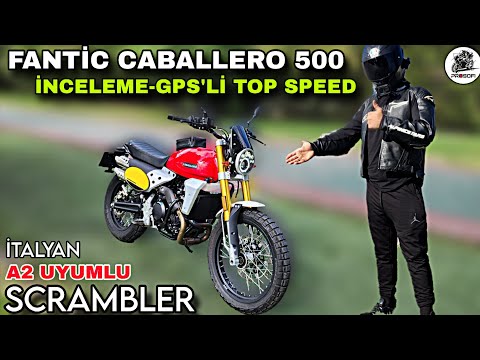 A2 UYUMLU İTALYAN FANTİC CABALLERO 500 İNCELEME VE TOP SPEED & BİSİKLET GİBİ ENTERESAN BİR MOTOR 