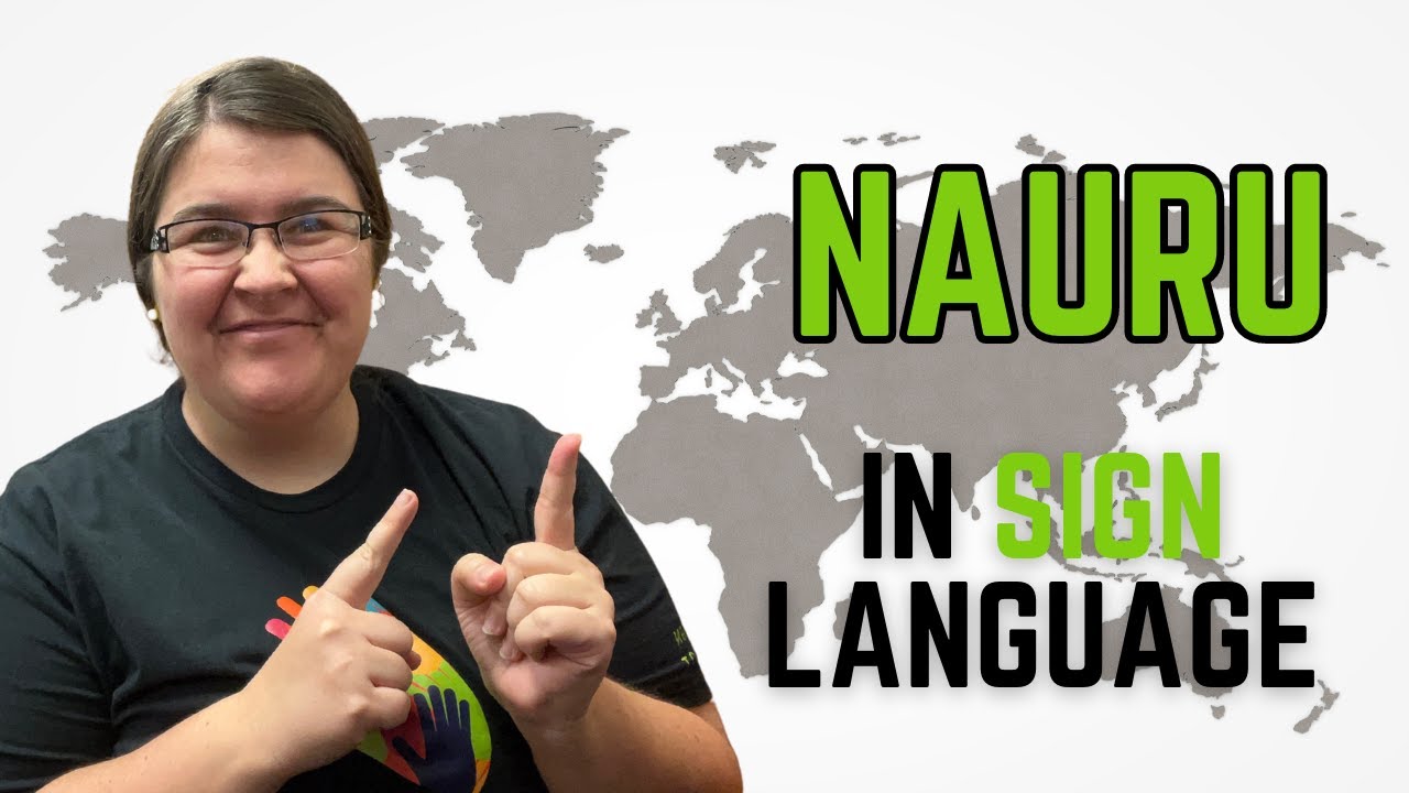 How to sign Nauru in Nauruan Sign Language | Naoero 🇳🇷 - YouTube
