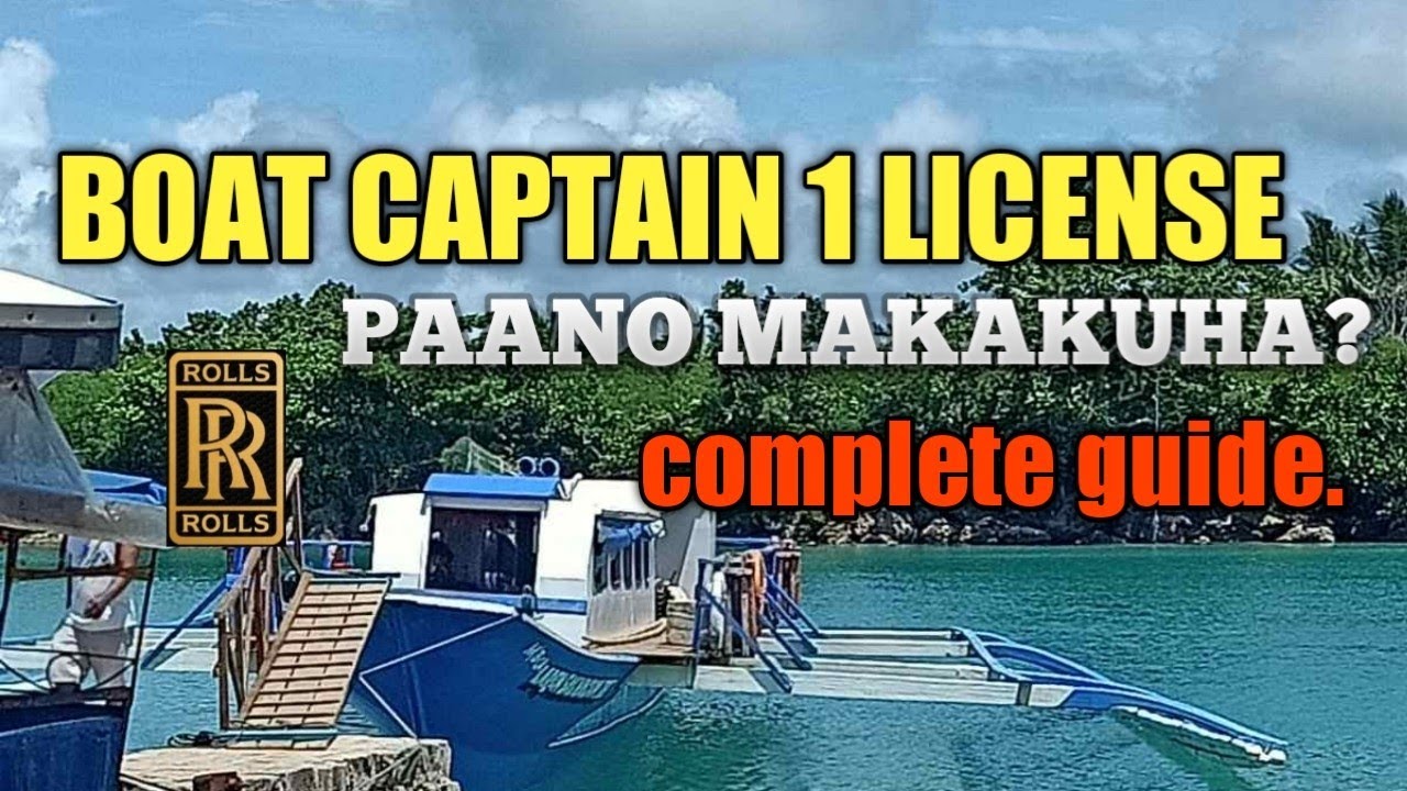 #fishingtalksphilippines How to apply for Boat Captain 1 license? - YouTube