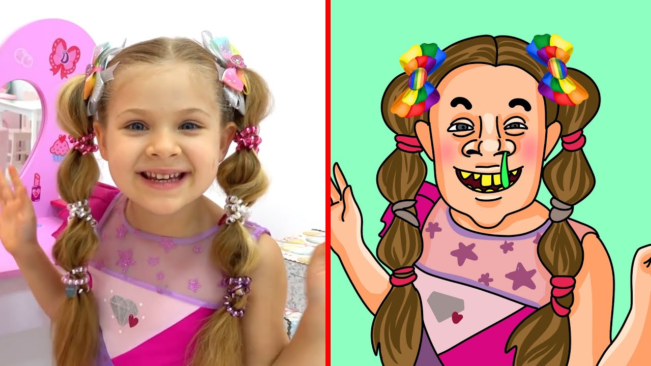 Diana and the Princess Party story || Drawing Funny Meme - Bambo Meme ...