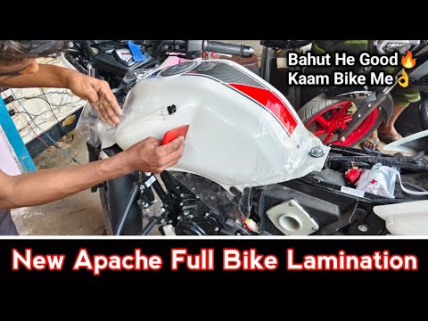 New RTR Apache 160 Full Bike White Lamination / White Apache PPF / @KkRadium 
