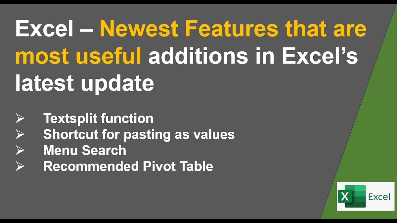 Awesome new Features introduced by Excel to simplify day today ...