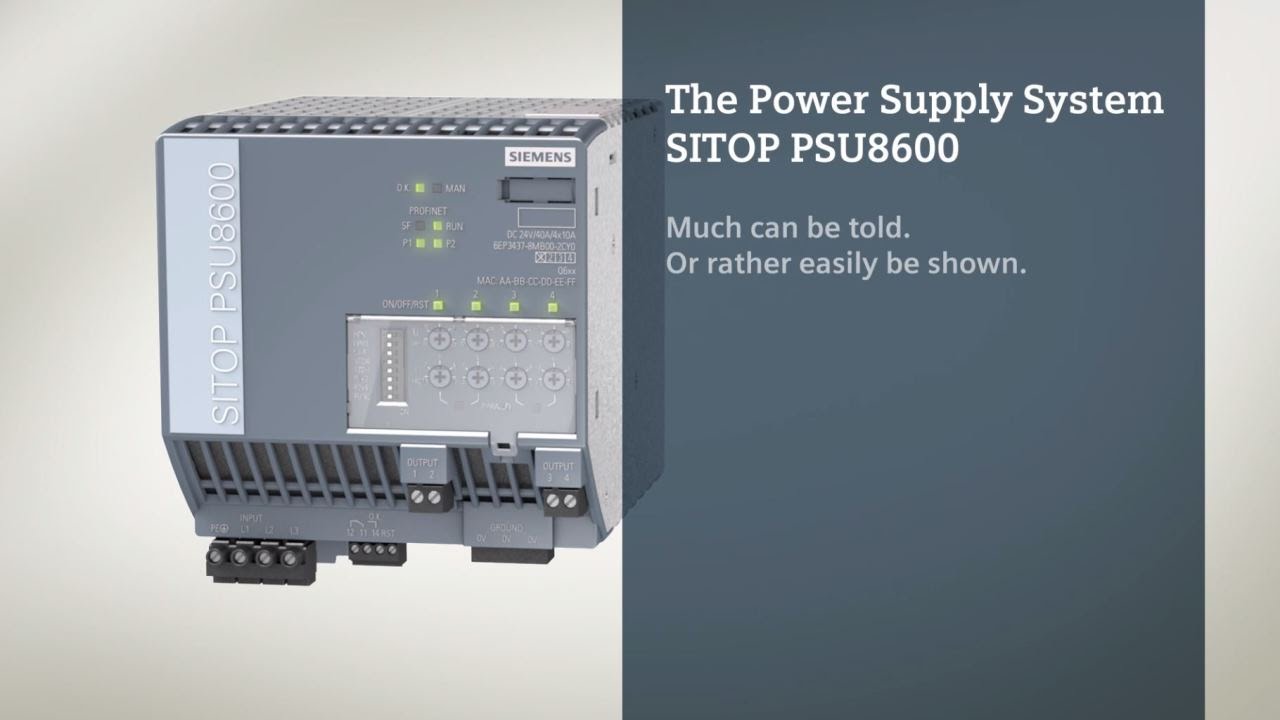 SITOP PSU8600 – the new SITOP system - YouTube