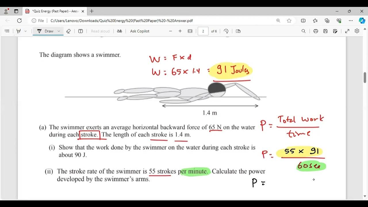 Physics - Grade 10 - Energy and Work done - Level SMA (Quiz) - YouTube
