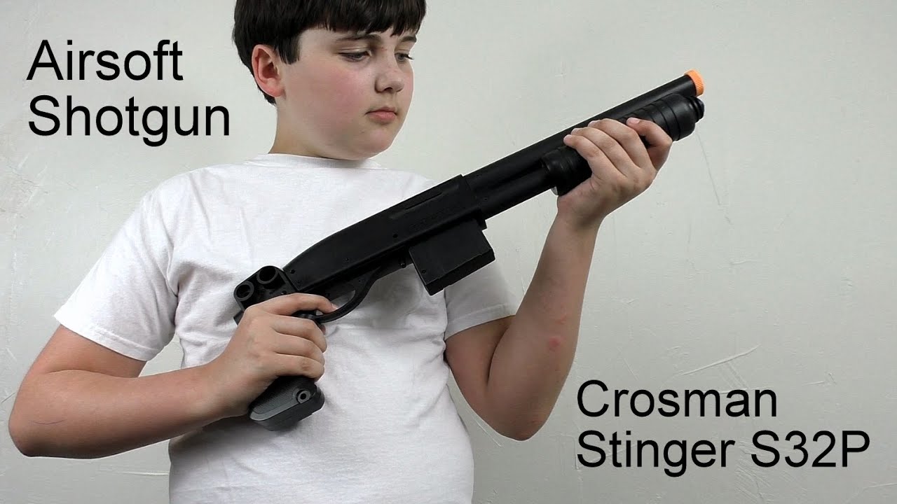 Crosman Stinger S32P - Airsoft Shotgun - YouTube