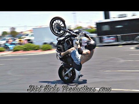 HARLEY DAVIDSON SPORTSTER 1200 WHEELIES, BURNOUTS, STUNT SHOW - CRAIG ...
