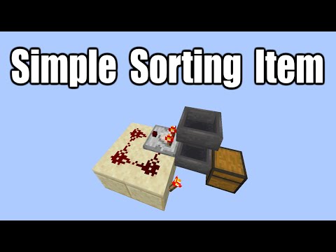 Simple Item filter in minecraft - YouTube