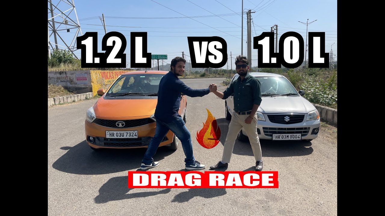 DRAG RACE : Alto k10 vs Tiago एक घमासान युद्ध 🏹 - YouTube