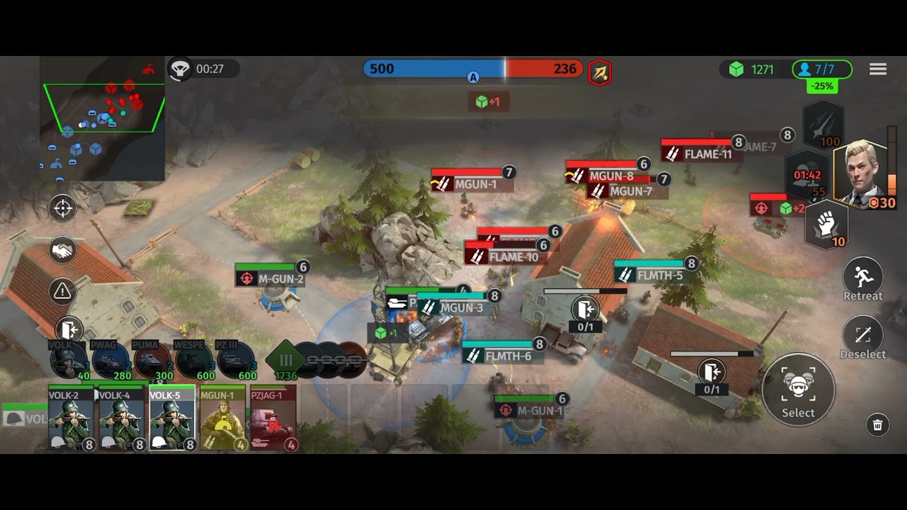 wwa rts gameplay - world war armies ww2 pvp rts - YouTube