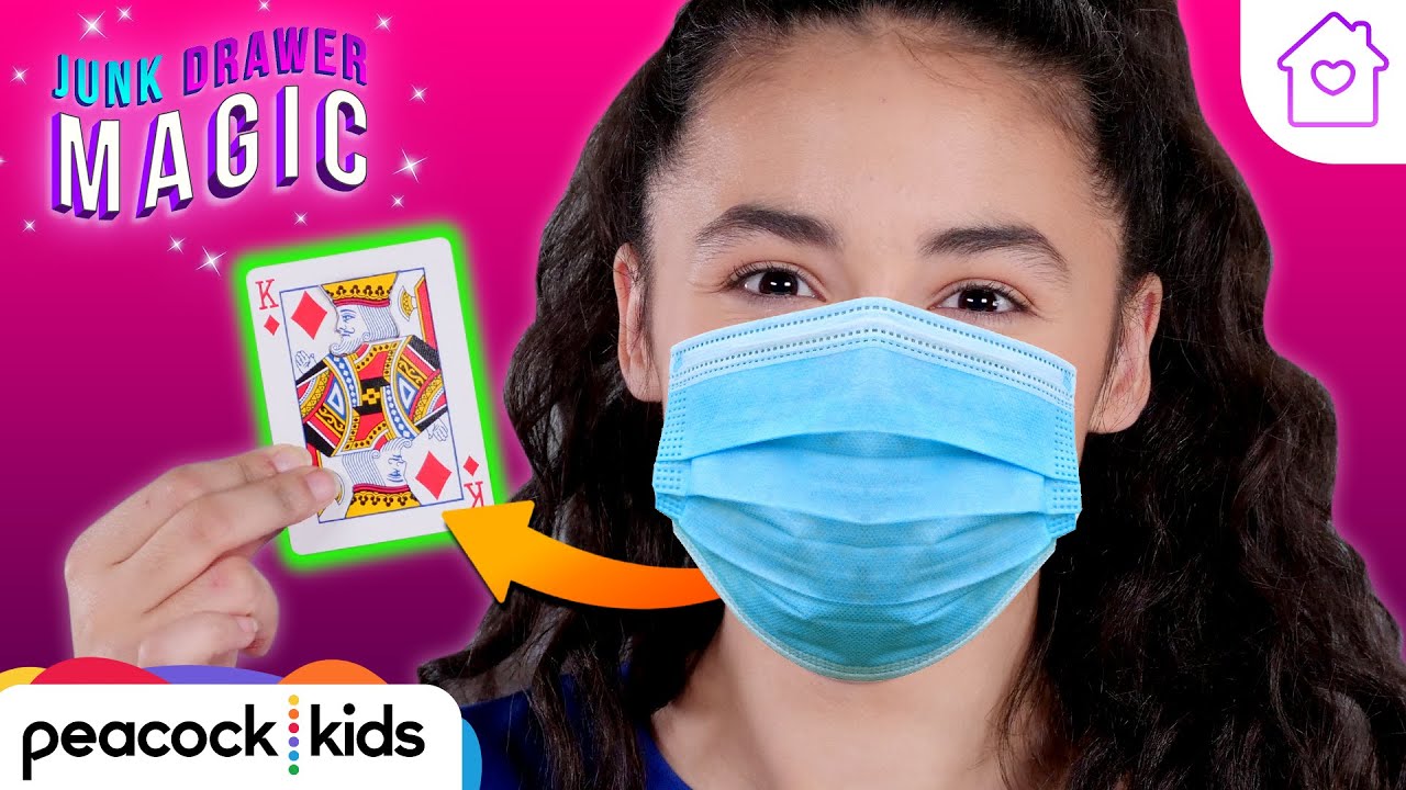 Card Hidden in Mask | Kids Magic at Home | JUNK DRAWER MAGIC #stayhome ...
