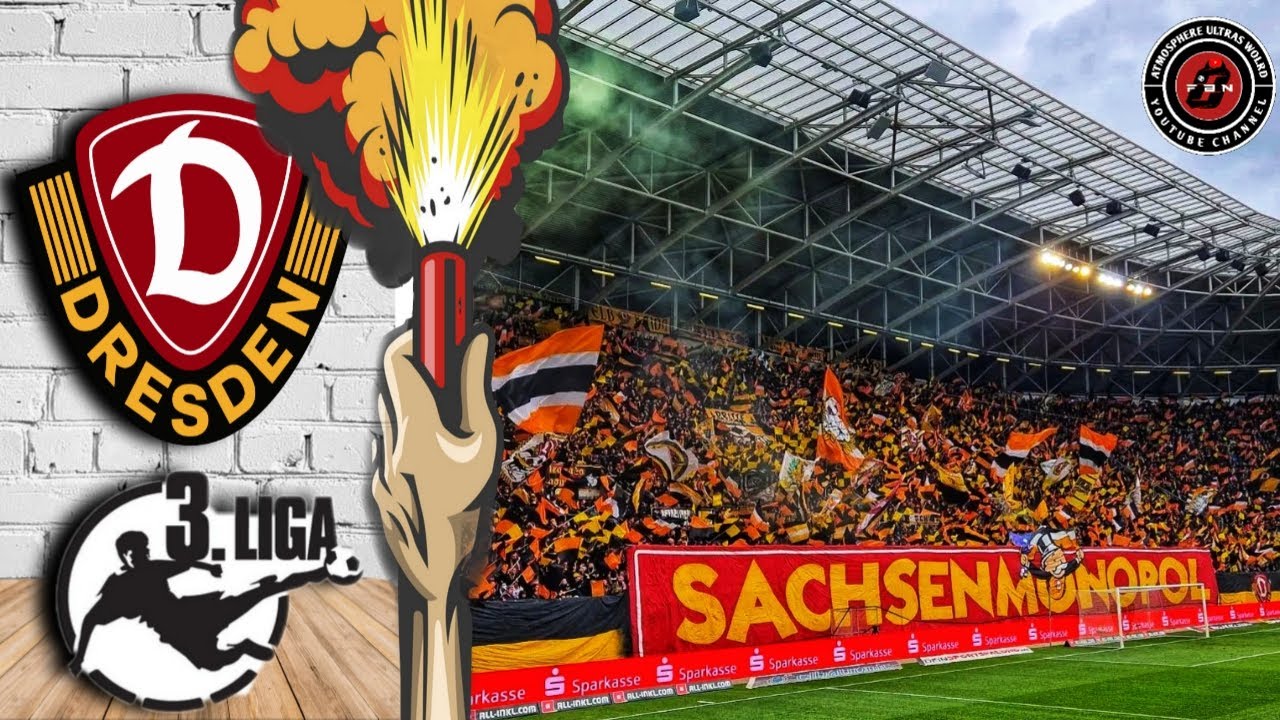 ⚫🟡 SG DYNAMO DRESDEN ULTRAS Atmosphere In Rudolf Harbig Stadion| Dynamo ...