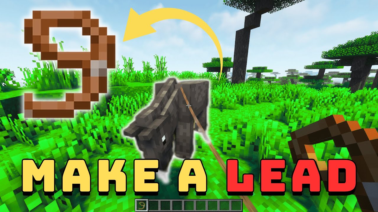 How to make a LEAD in Minecraft 2025! - YouTube