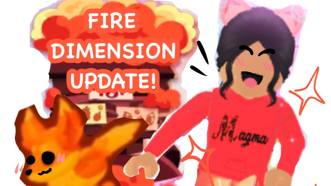 Come and check out the new fire dimension update with me!! #adoptme # ...