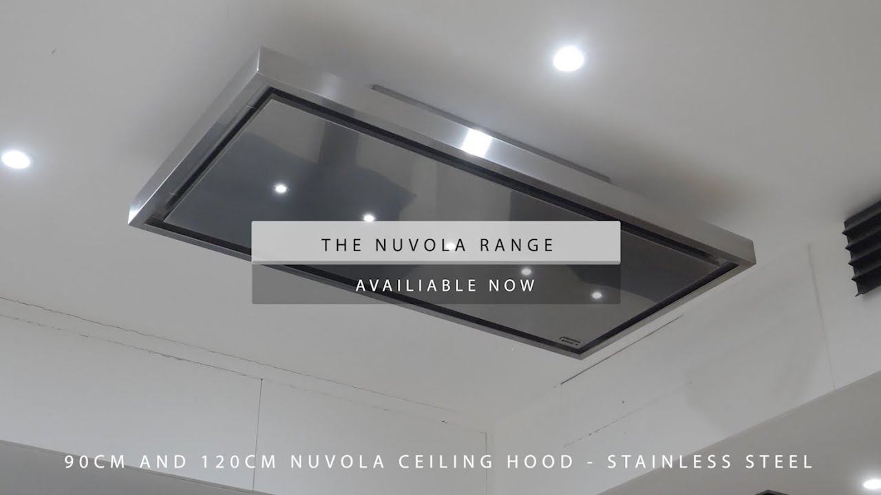 Nuvola Stratos Recirculating Ceiling Kitchen Extractor Stainless Steel ...