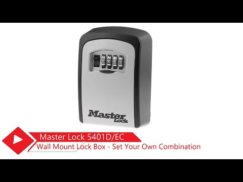 Master Lock 5401D / EC Wall Mount Lock Box Set Your Own or Reset ...