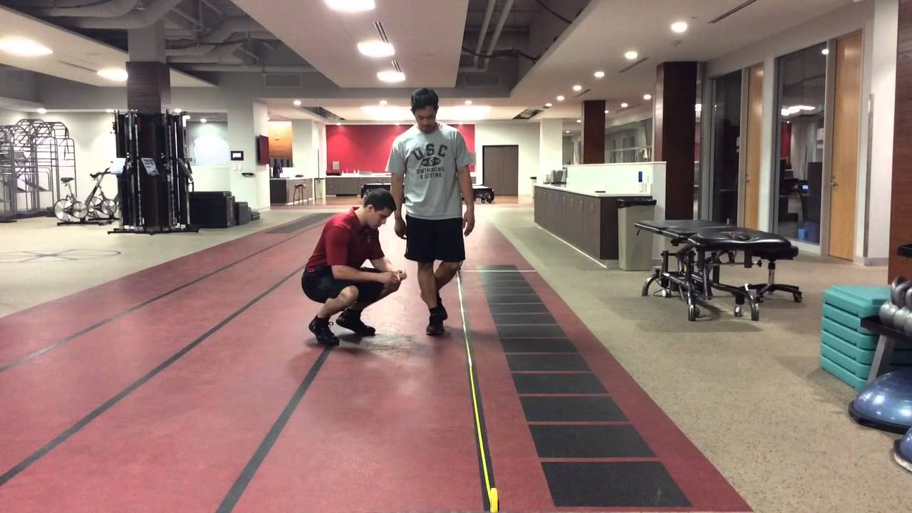 Crossover Hop Test for Distance - YouTube